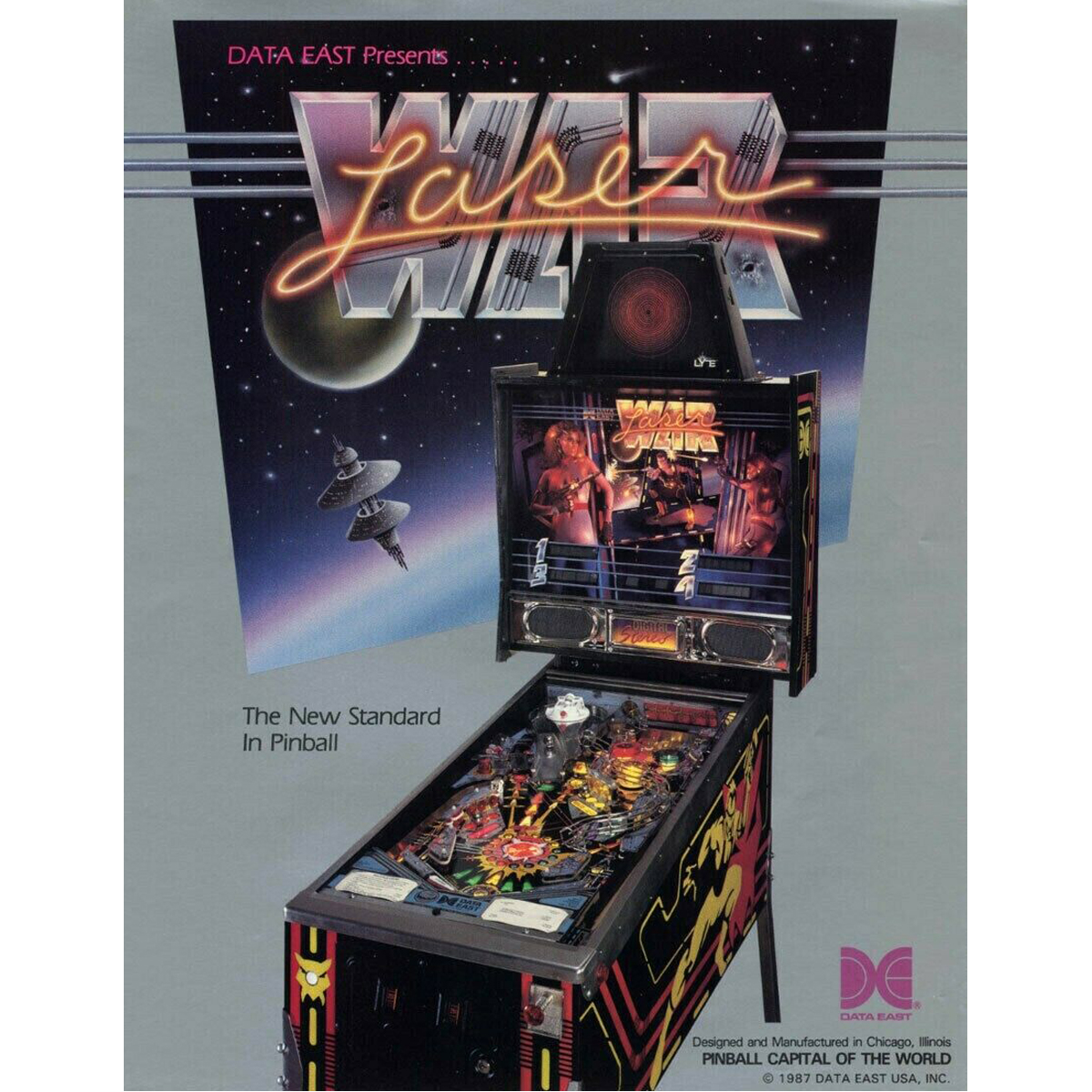 Laser War Pinball Machine - Elite Home Gamerooms