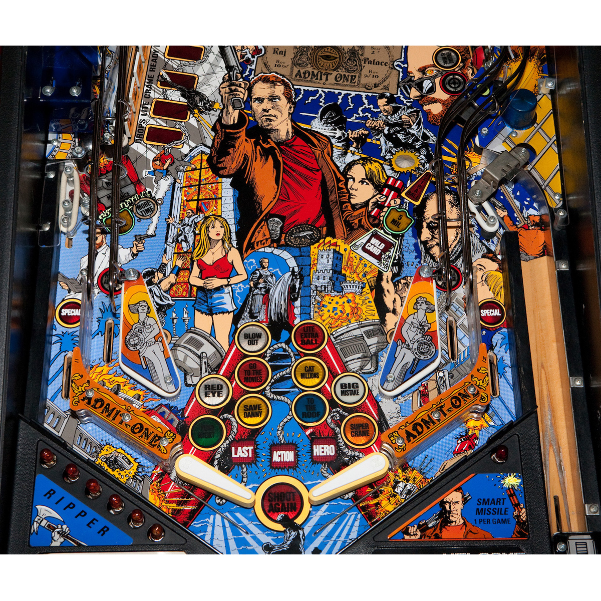 Last Action Hero Pinball Machine - Elite Home Gamerooms