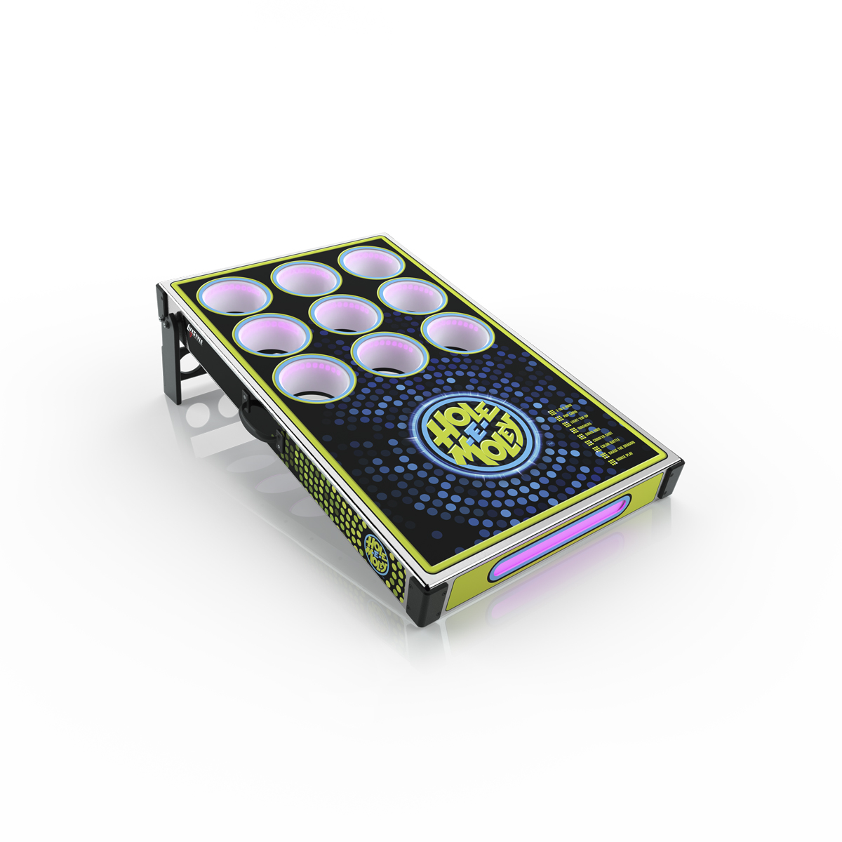 Hole-E-Moley Electronic Cornhole Board - Elite Home Gamerooms