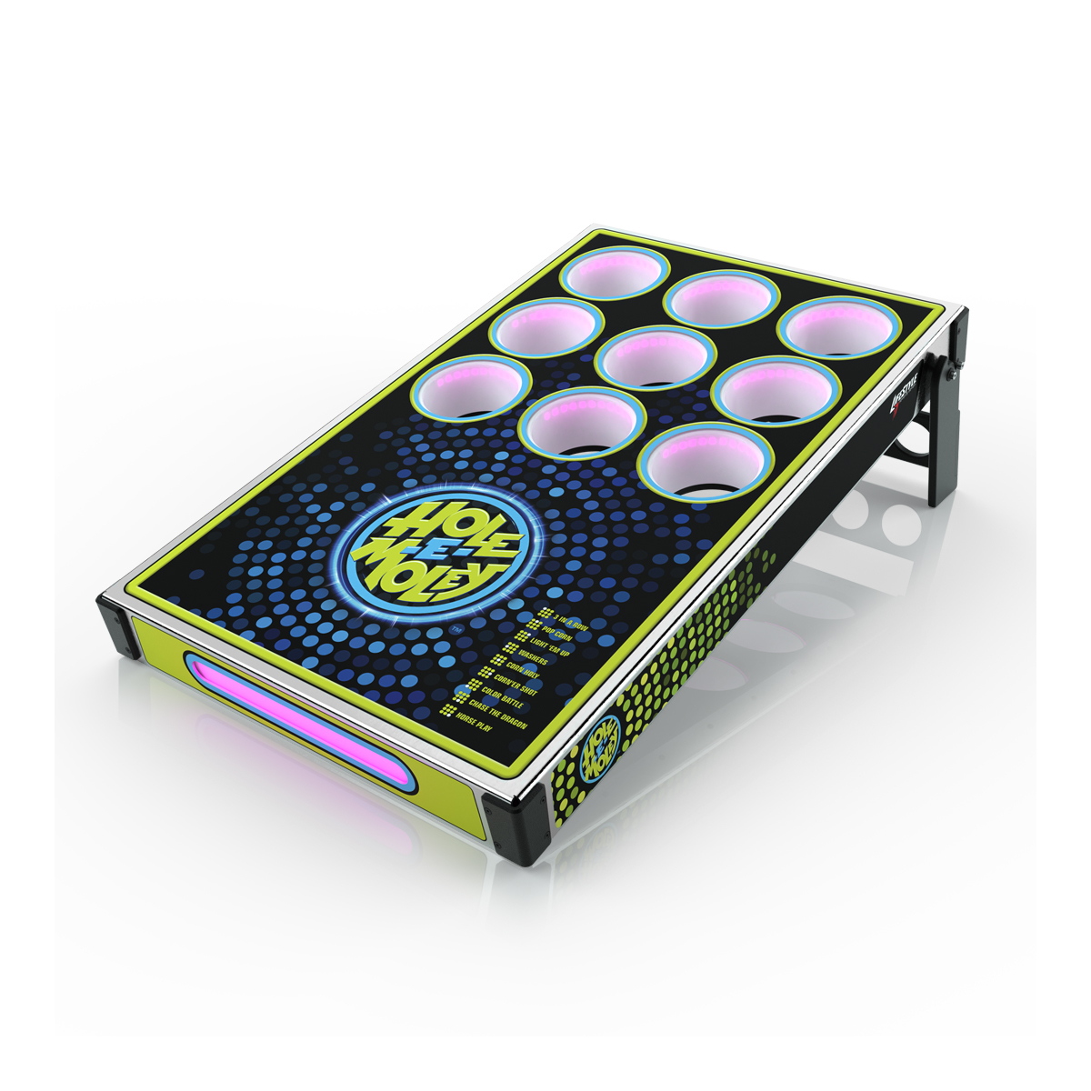 Hole-E-Moley Electronic Cornhole Board - Elite Home Gamerooms
