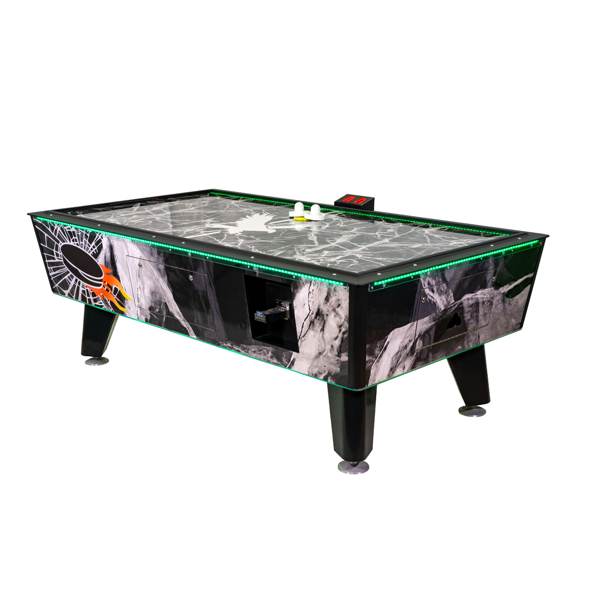 Black Ice Air Hockey Table - Elite Home Gamerooms