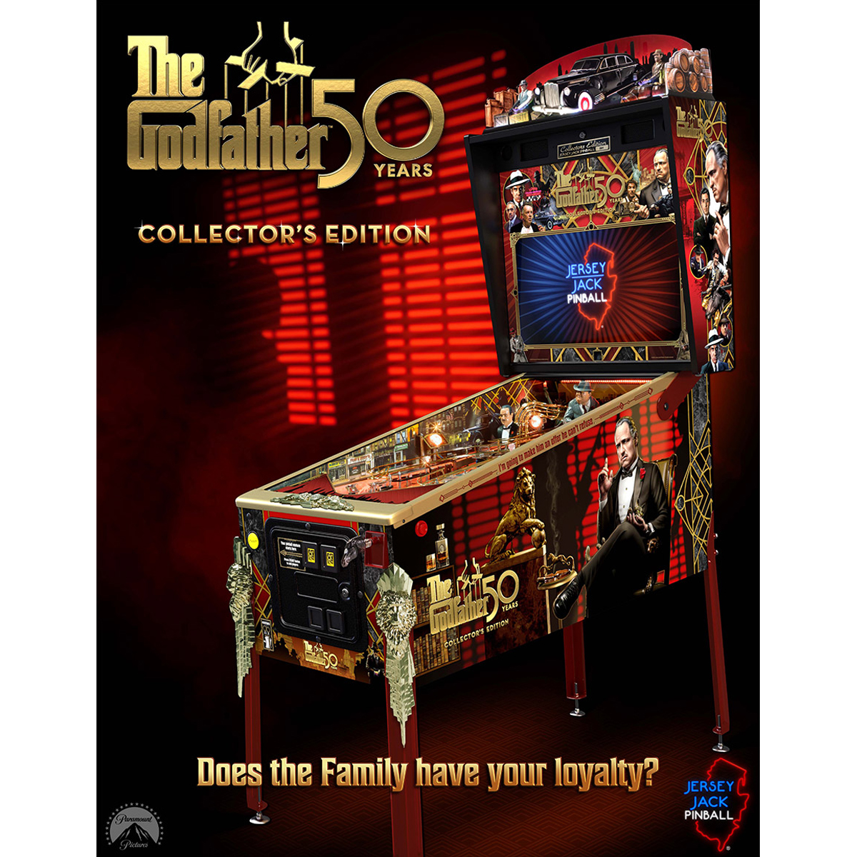 The Godfather Collectors Edition Pinball - Elite Home Gamerooms