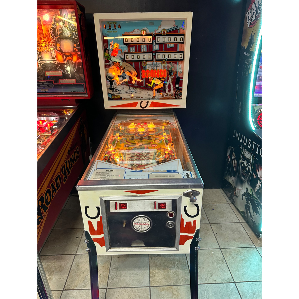 Bronco Pinball Machine - Elite Home Gamerooms