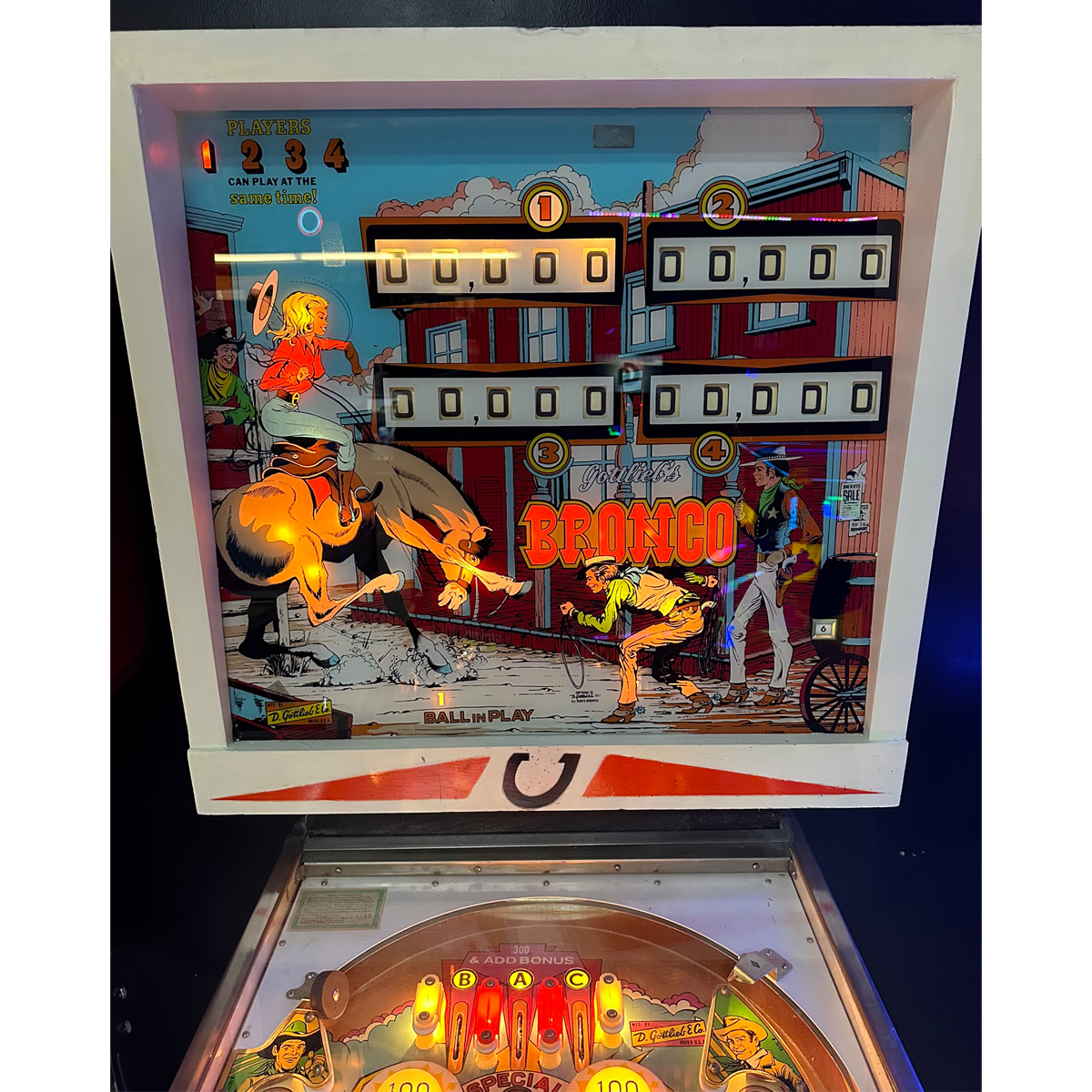 Bronco Pinball Machine - Elite Home Gamerooms