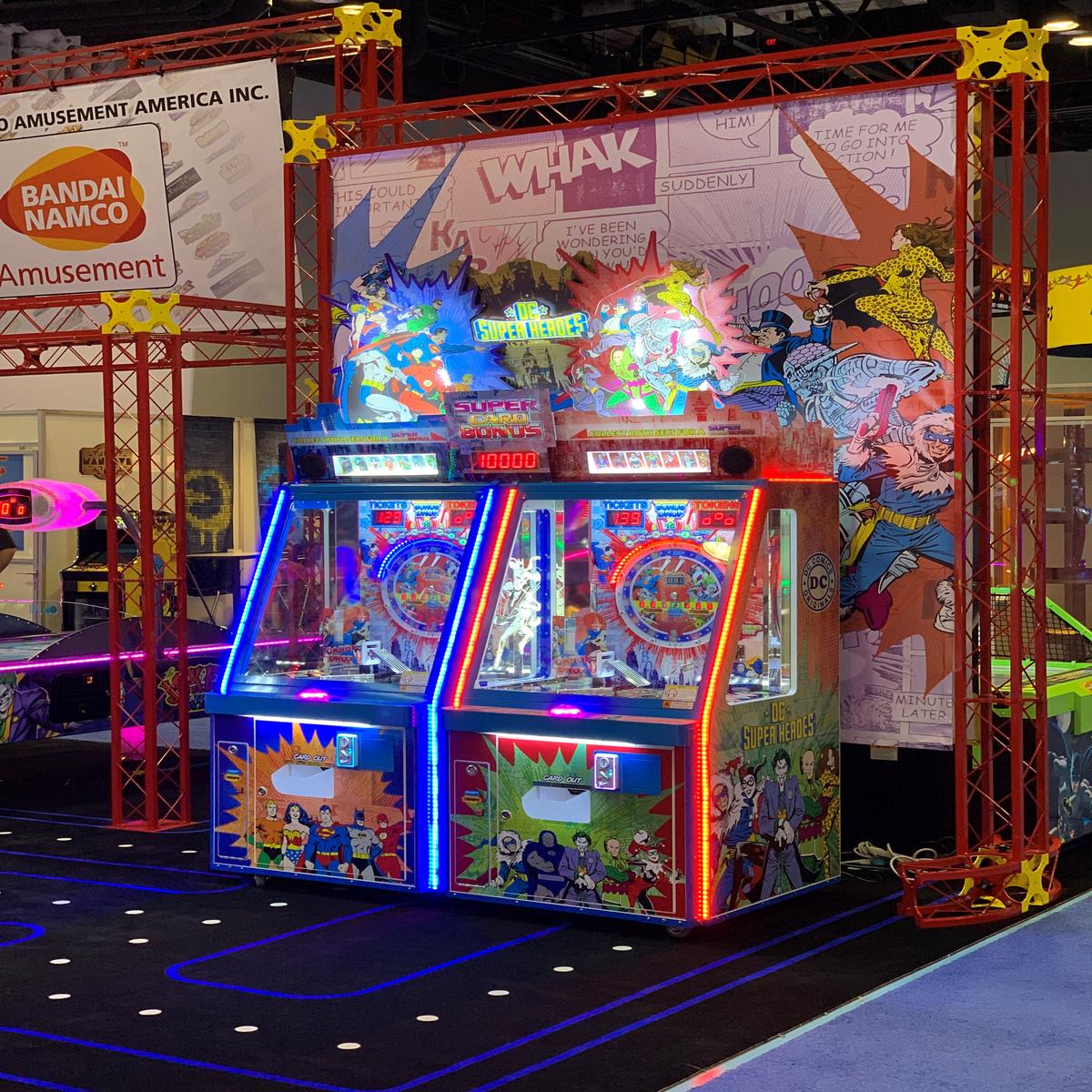 DC Superheroes Coin Pusher 2P - Elite Home Gamerooms