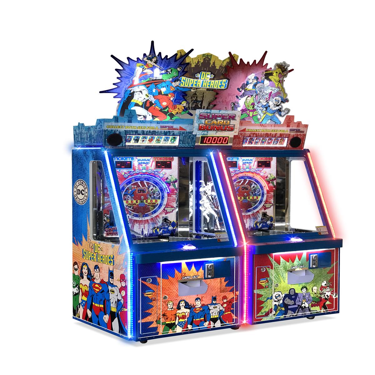 DC Superheroes Coin Pusher 2P - Elite Home Gamerooms