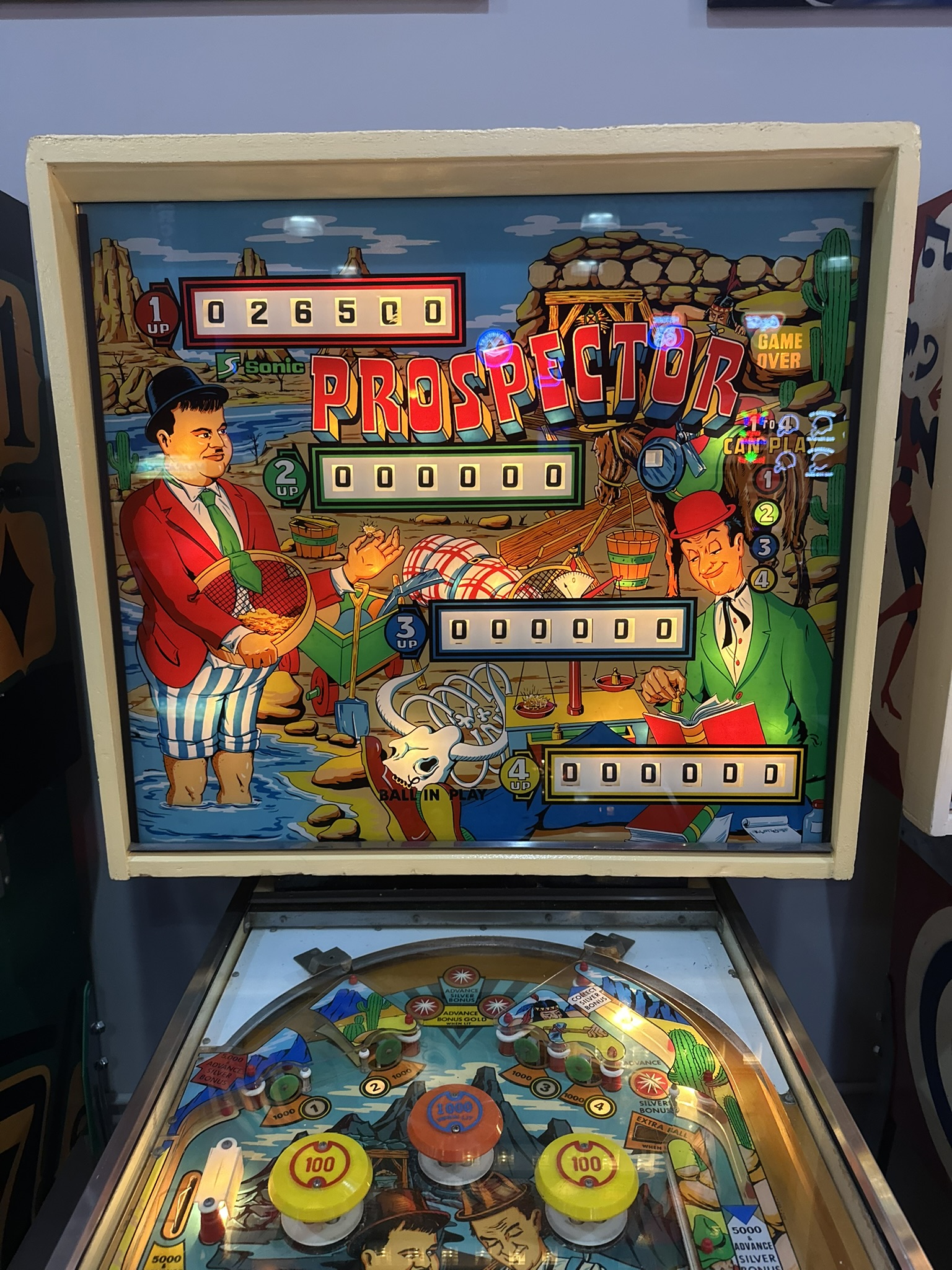 Prospector Pinball Machine - Elite Home Gamerooms