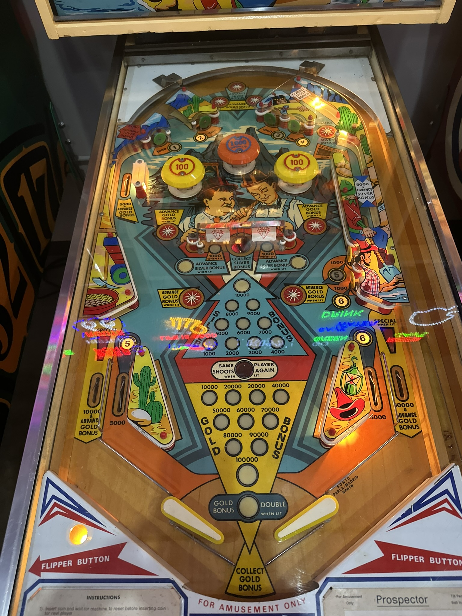 Prospector Pinball Machine - Elite Home Gamerooms