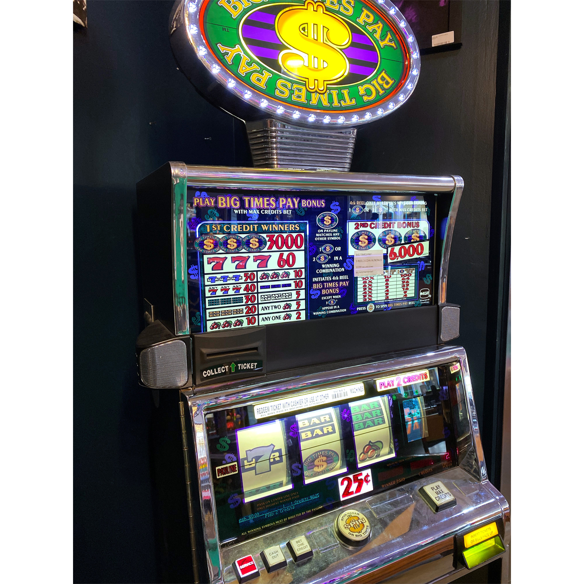 Big Times Pay Slot Machine - Elite Home Gamerooms