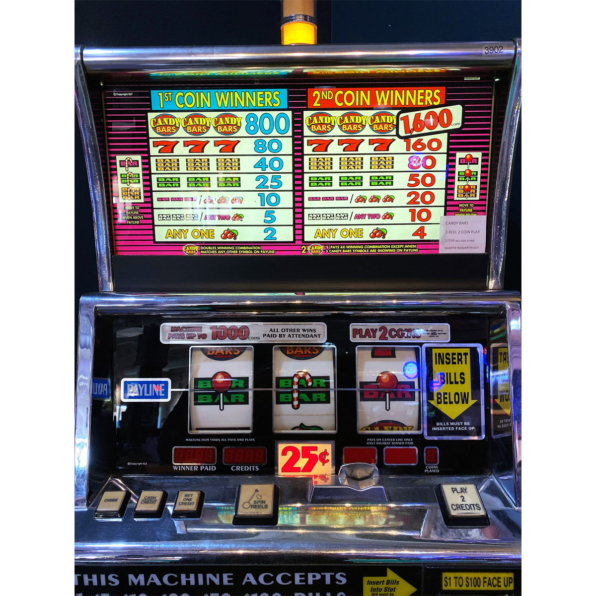 Candy Bars Slot Machine - Elite Home Gamerooms