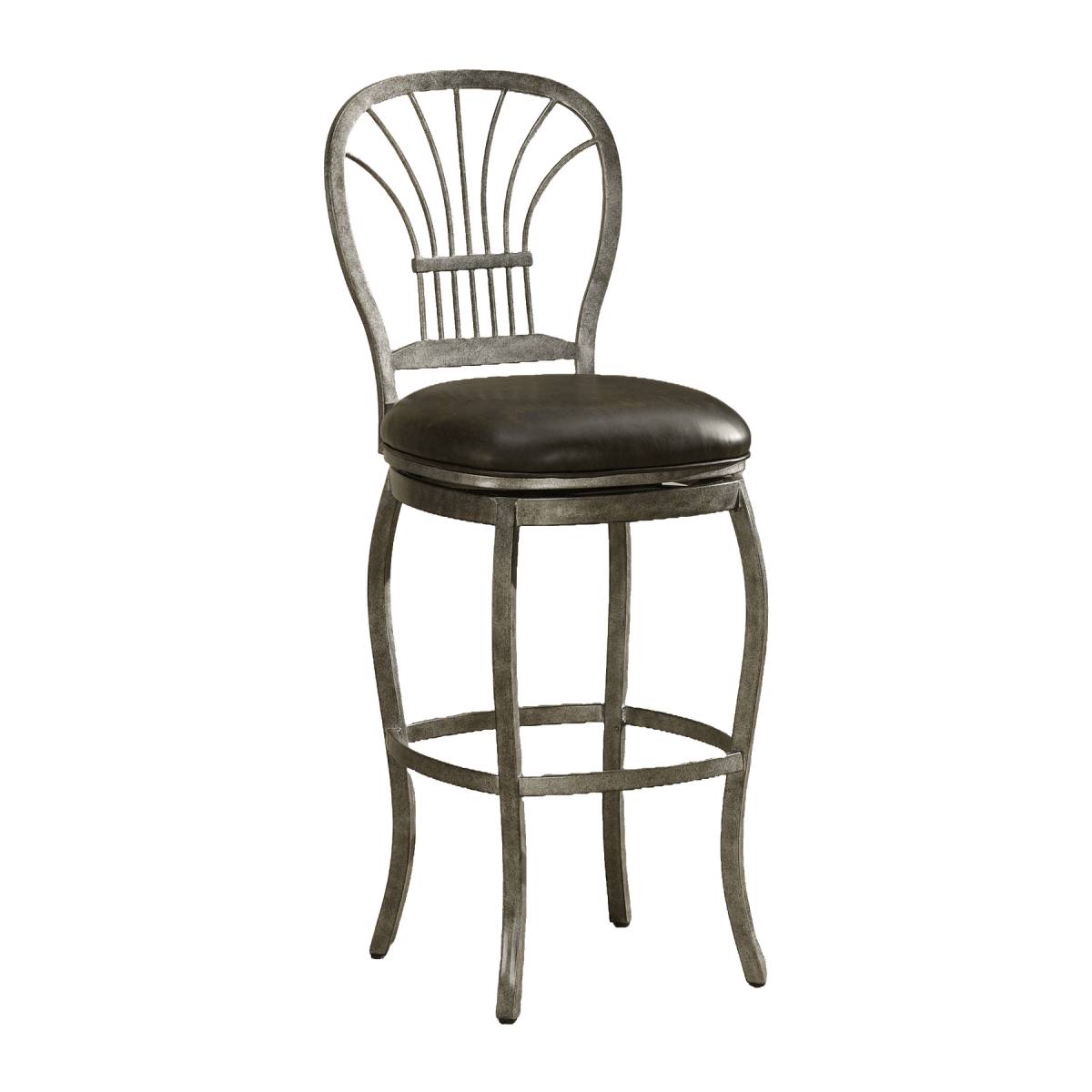 Harper Dual Height Stool (Rustic Pewter) - Elite Home Gamerooms