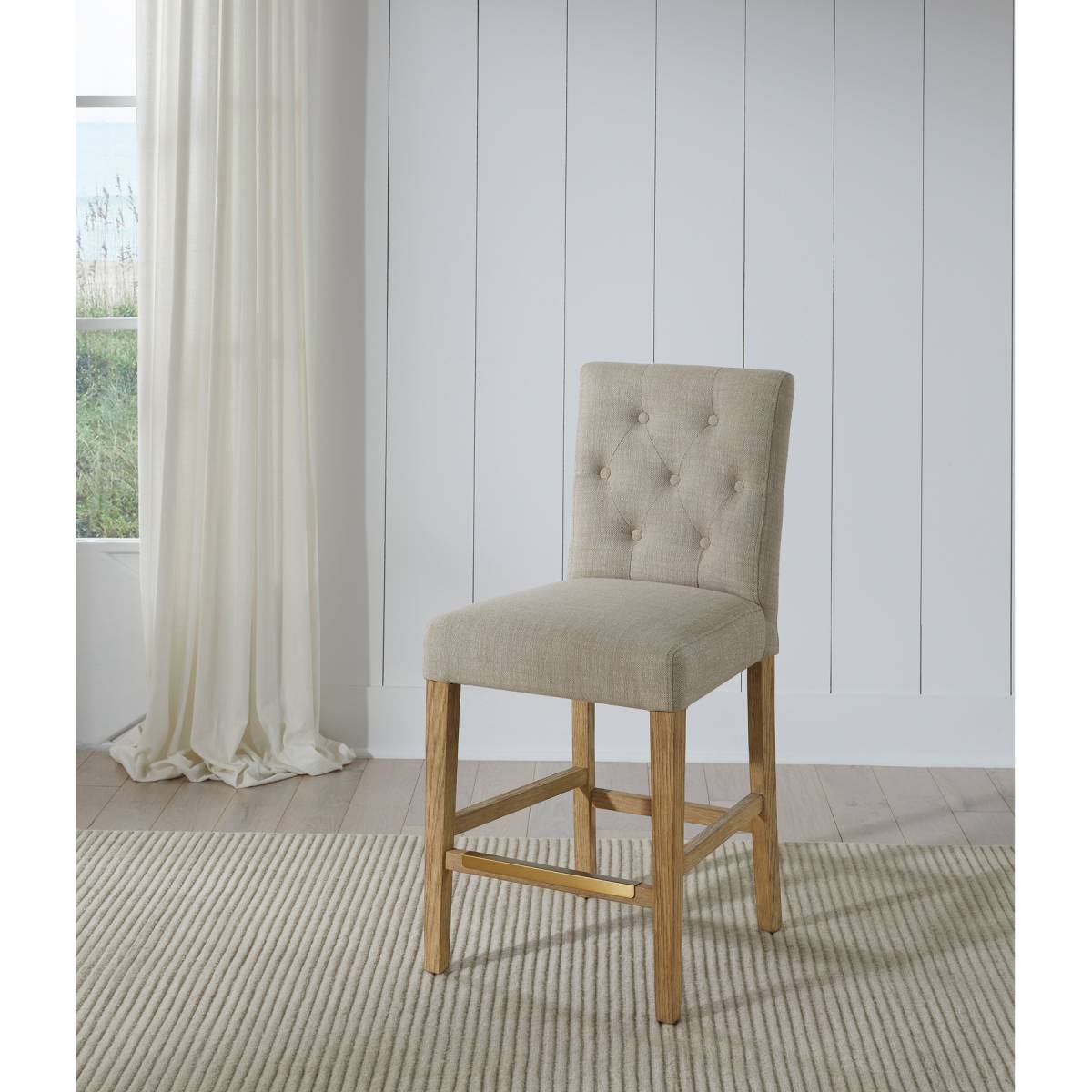 Port Royal Counter Height Stool (White Oak) - Elite Home Gamerooms